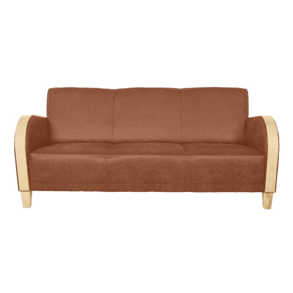 Pormestari 3-istuttava sohva. Nahkaverhoilulla. Useita värivaihtoehtoja ...